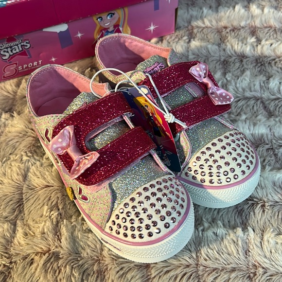 Skechers | Shoes | Ssport Glitter Stars Sneakers They Light Up | Poshmark